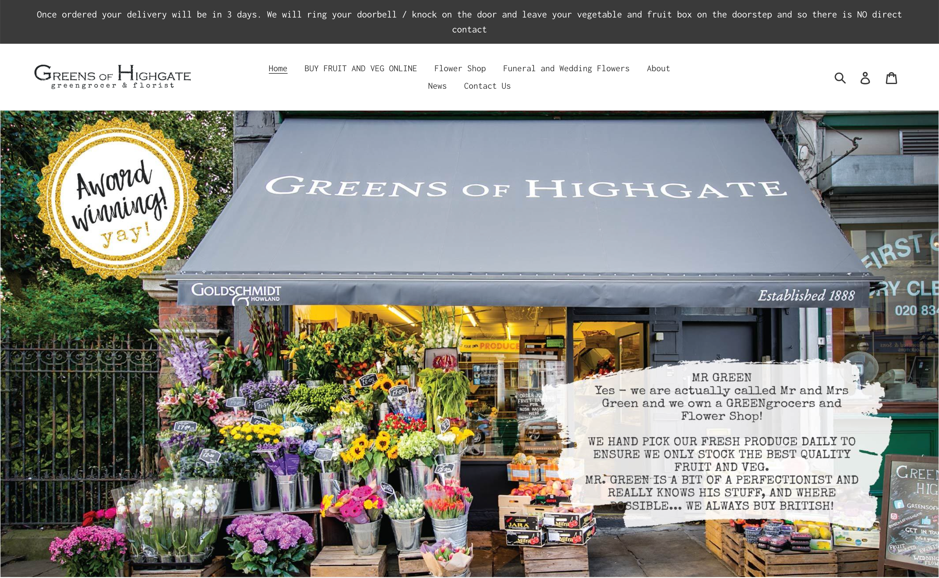 ABOUT | Greens of Highgate | Greengrocers and Florists, North London ...